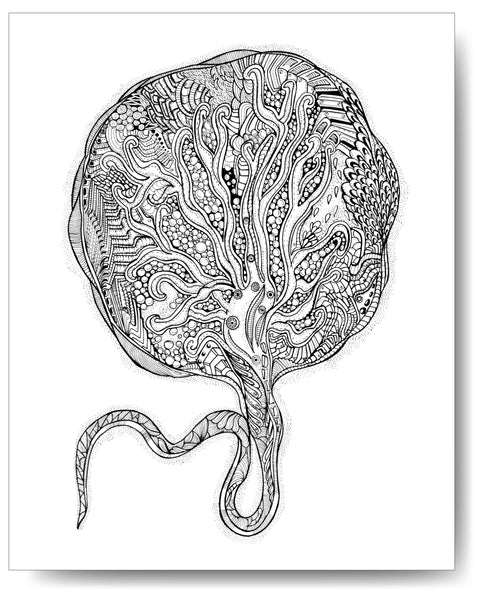 Placenta Tree of Life Art Print – arteryink